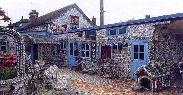 ¡Una casa hecha de loza rota! ¿Puedes creerlo? Ahora es una de las ...